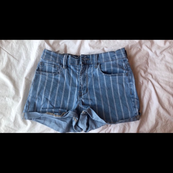 PacSun | Shorts | Pacsun Subdued Striped Denim Shortie Shorts 25 | Poshmark